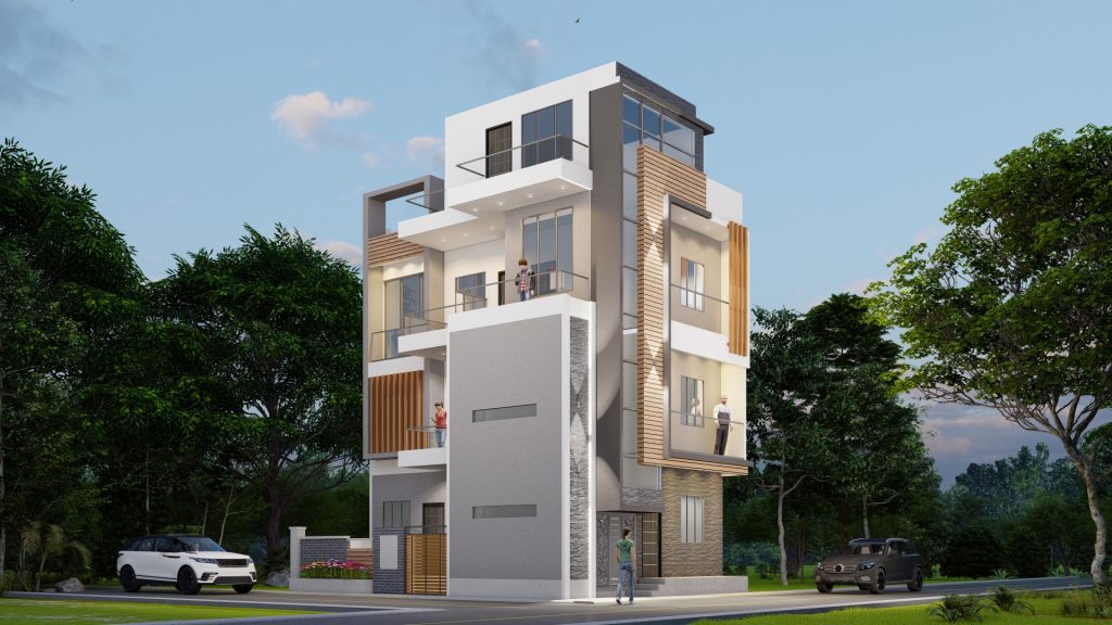 35x50 House Plan with Modern Elevation 1750 Sq ft - Smartscale House Design