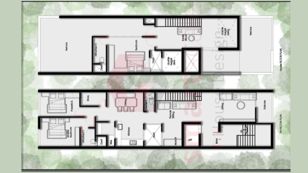 20x80 House Plans For Hospital and Residence 1600 plot area ...