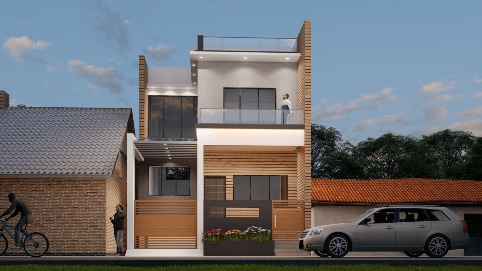 Simple 2BHK House Plan 3D Elevation Designs - Smartscale House Design