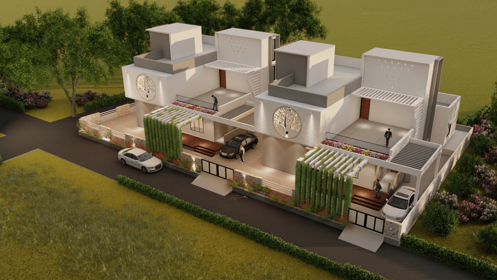 60x70 Indian Bungalow 3D Elevation Design West-Facing 4500 Sq ft ...