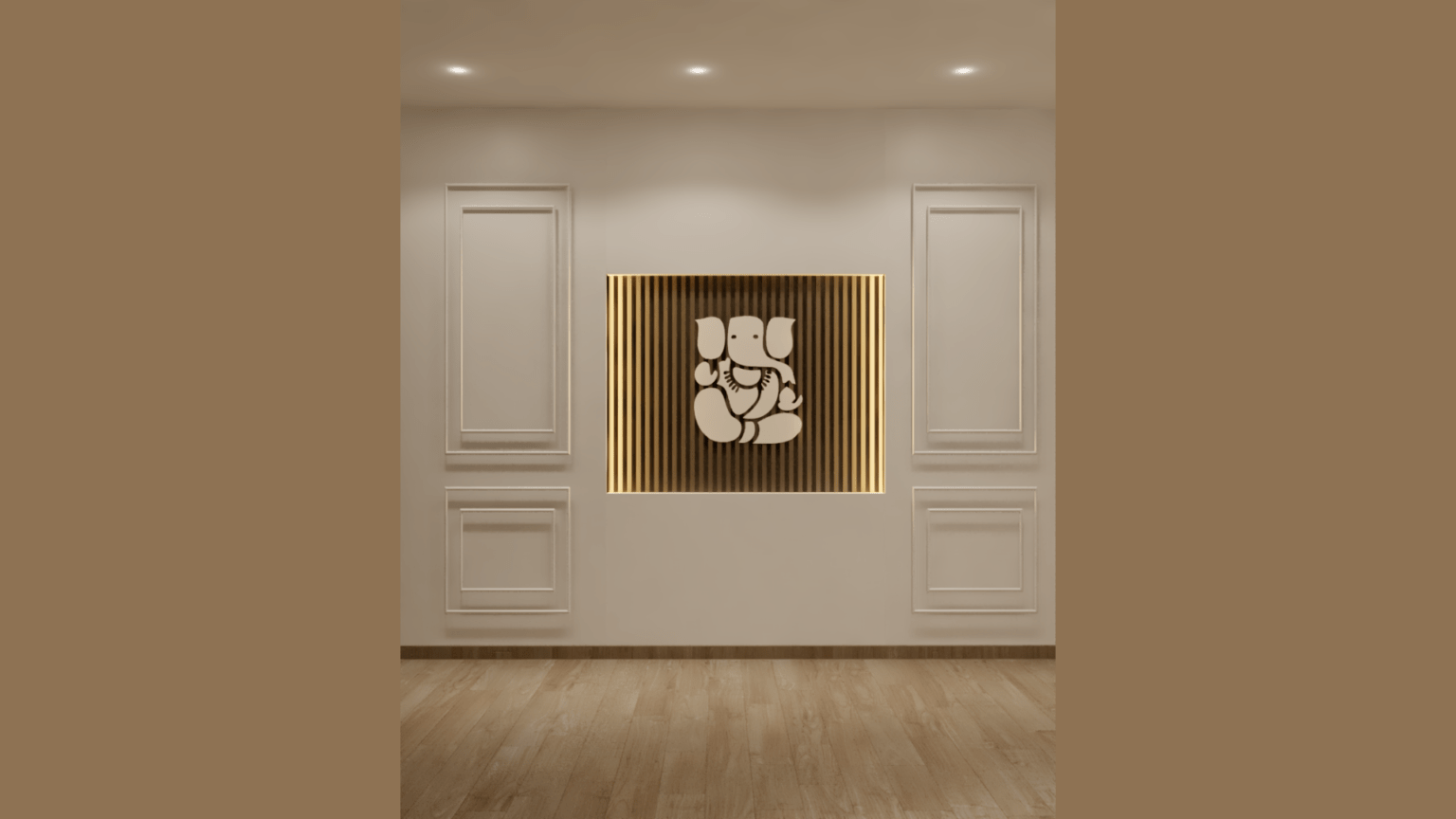 Office Cabin Interior Design Cream Wooden Theme - Smartscale House Design