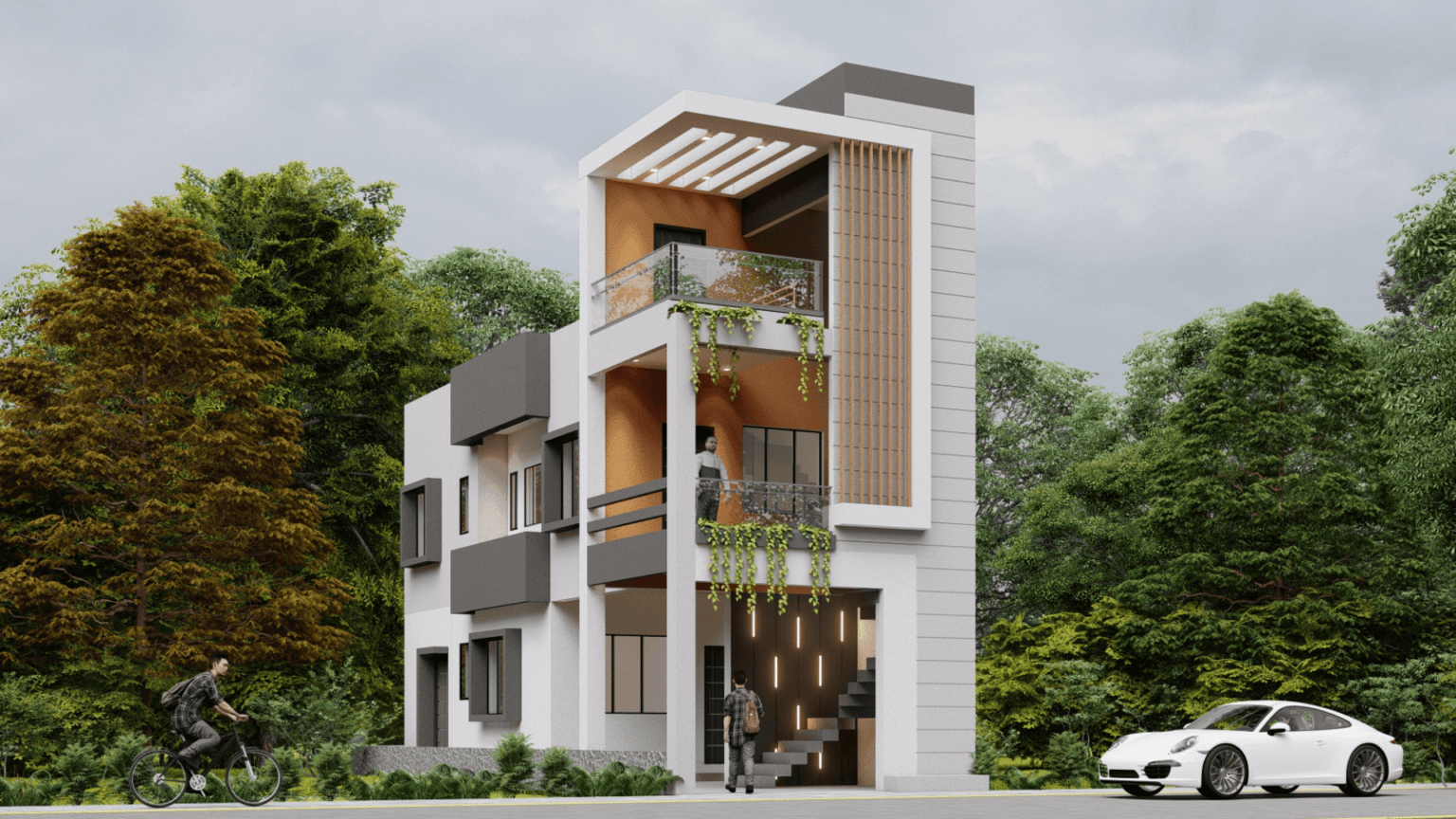 Simple 2BHK House Plan 3D Elevation Designs - Smartscale House Design