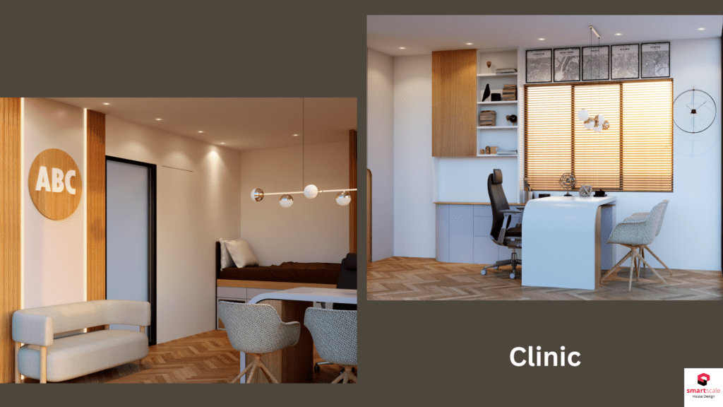 Modern 50x50 Clinic Design Plan with Residential Space – 5500 Sq Ft ...