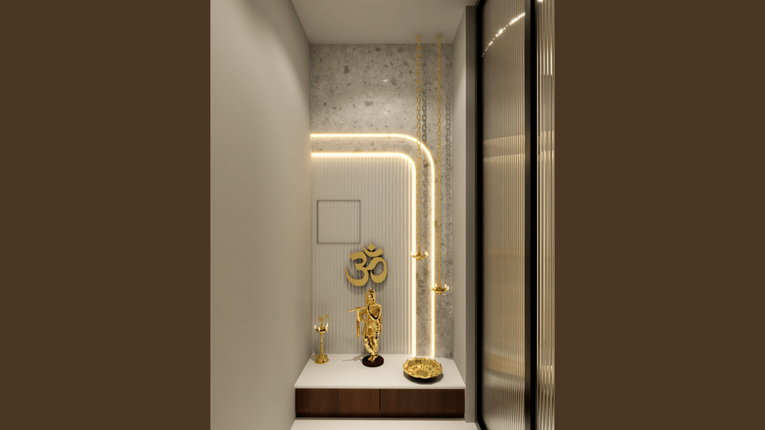 6 Modern Small Pooja Room Designs in Apartments with Limited Space ...