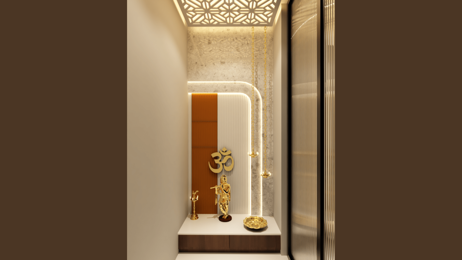6 Modern Small Pooja Room Designs in Apartments with Limited Space ...